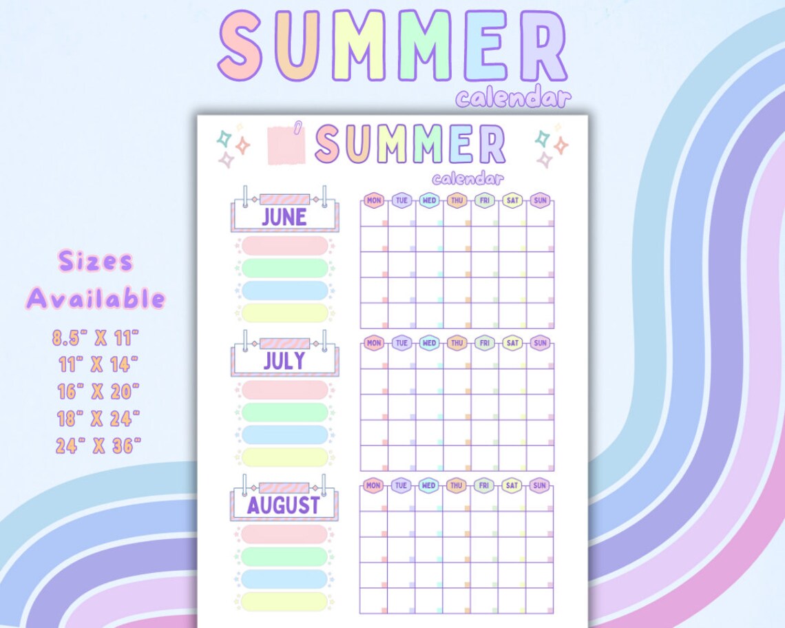 Editable Summer Checklist, Summer Checklist for Kids, Chore Chart for ...