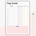 Daily Checklist Template, Editable Daily Checklist, Weekly Checklist ...