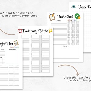 Printable Project Planner | A4 & A5 | Easy to Use | Instant Download - Etsy