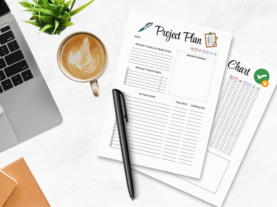 Printable Project Planner | A4 & A5 | Easy to Use | Instant Download - Etsy