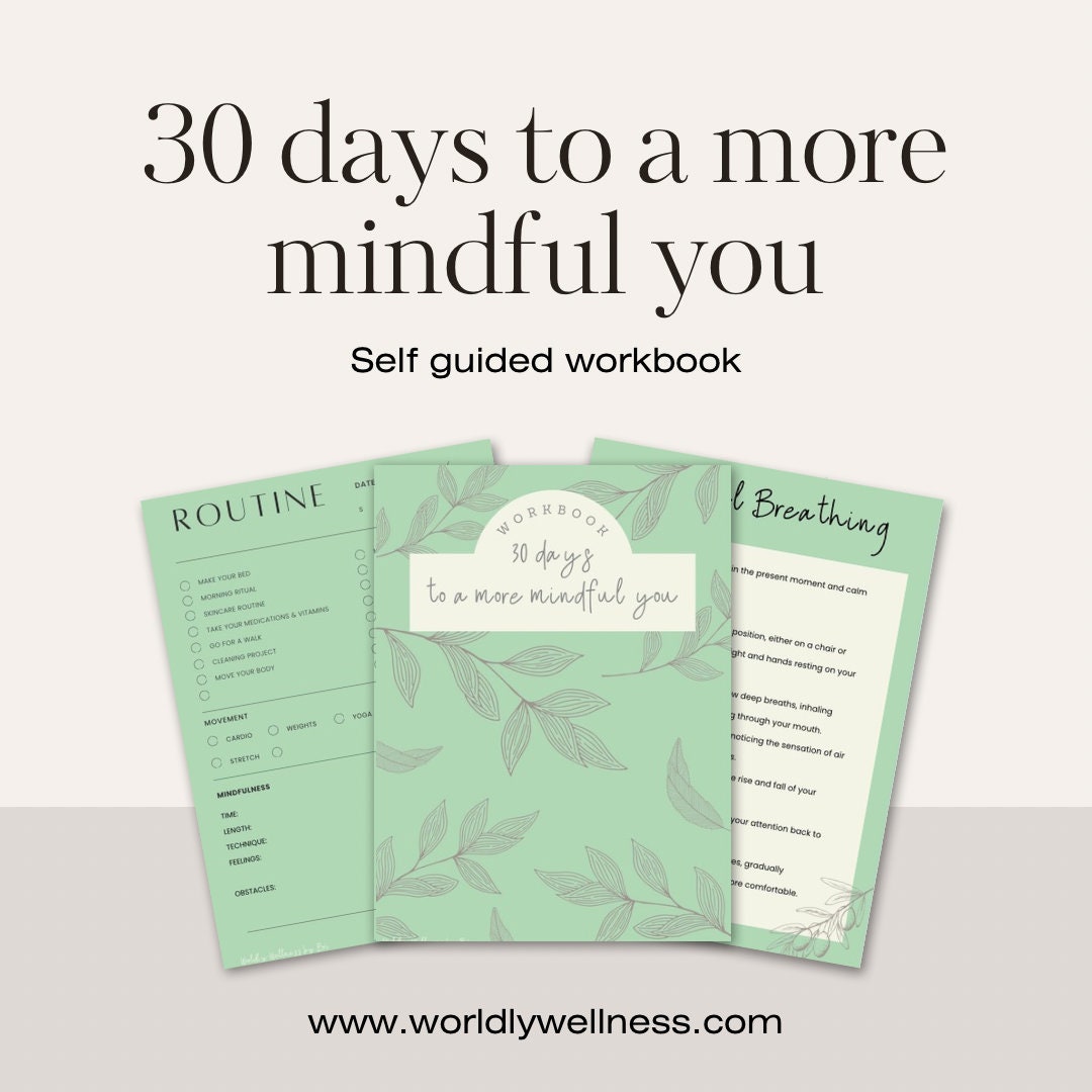 30 Days of Mindfulness Workbook - Etsy