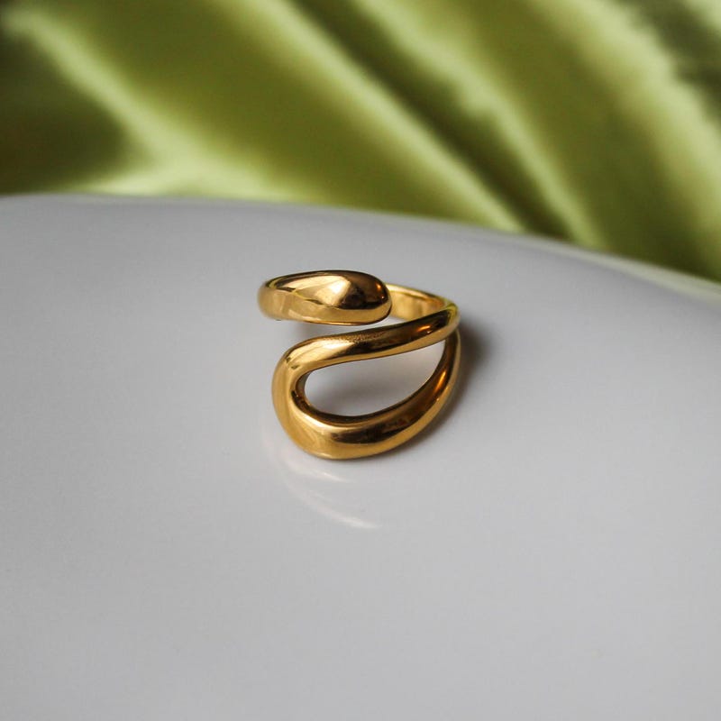 Chunky Gold Ring - Etsy