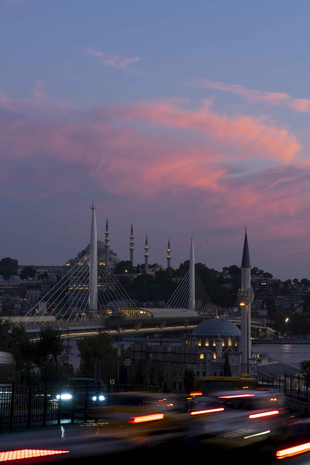 Historical Purple Sunset at Istanbul - Etsy
