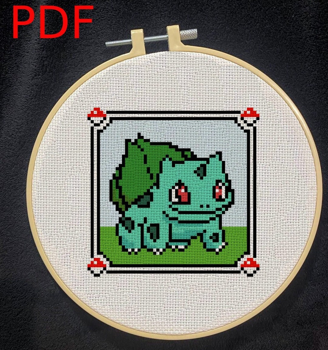 Bulbasaur Cross Stitch Pattern Pdf - Etsy
