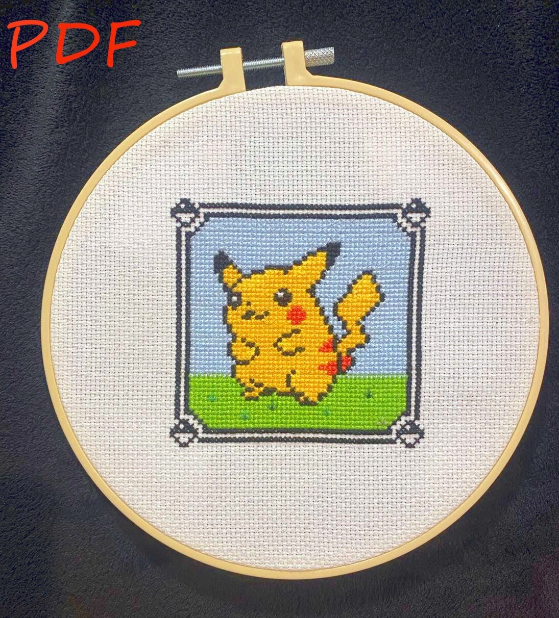 Pikachu Cross Stitch Pattern Pdf - Etsy