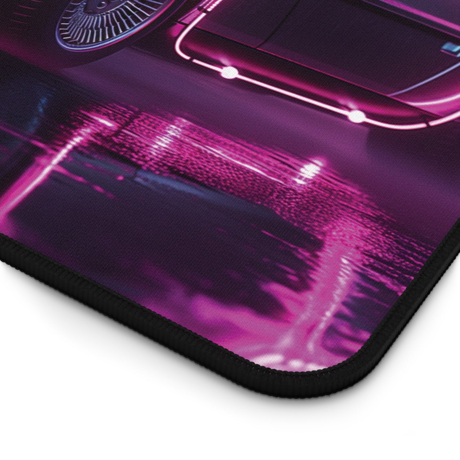 Delorean DMC-12 Non-slip Desk Mat - Back to the Future Synthwave Neon ...