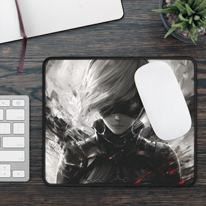 Nier Automata 2B Fan-made Non-slip Desk Mat - Anime Style Black and ...