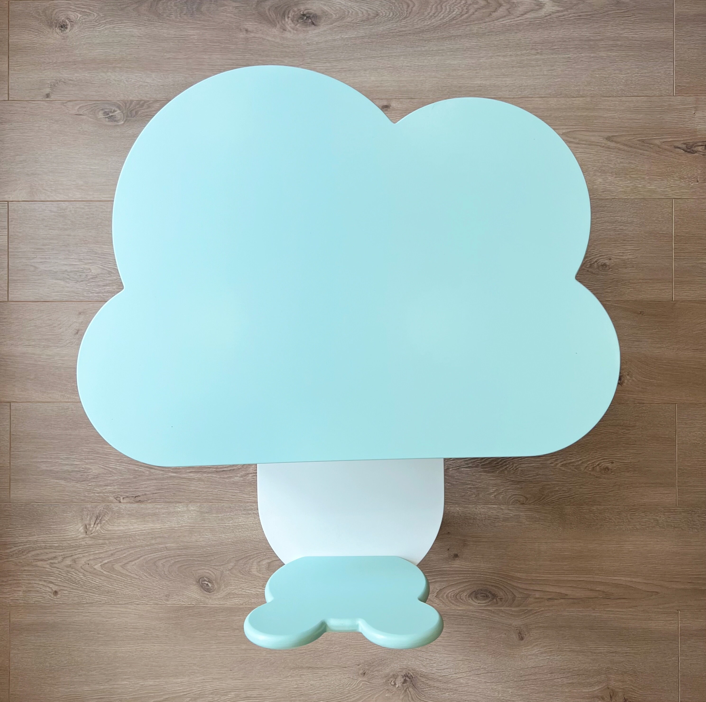 Montessori Teddy Bear Chair & Cloud Table Set Handmade Wood Chair and ...