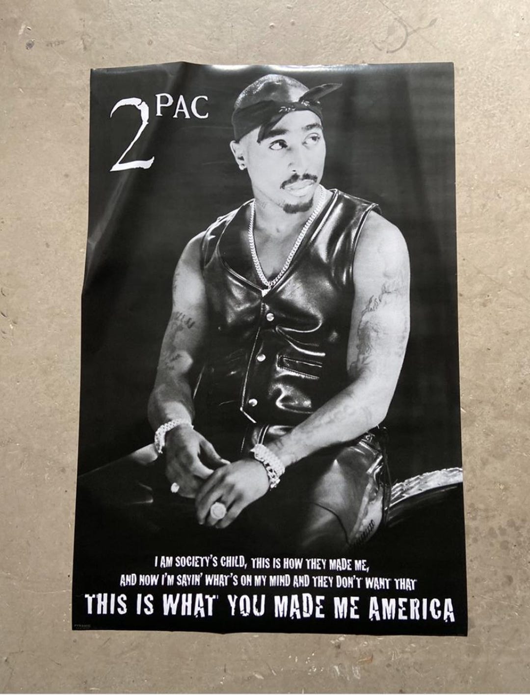 90s 2PAC Memorial Promotional Poster - Etsy