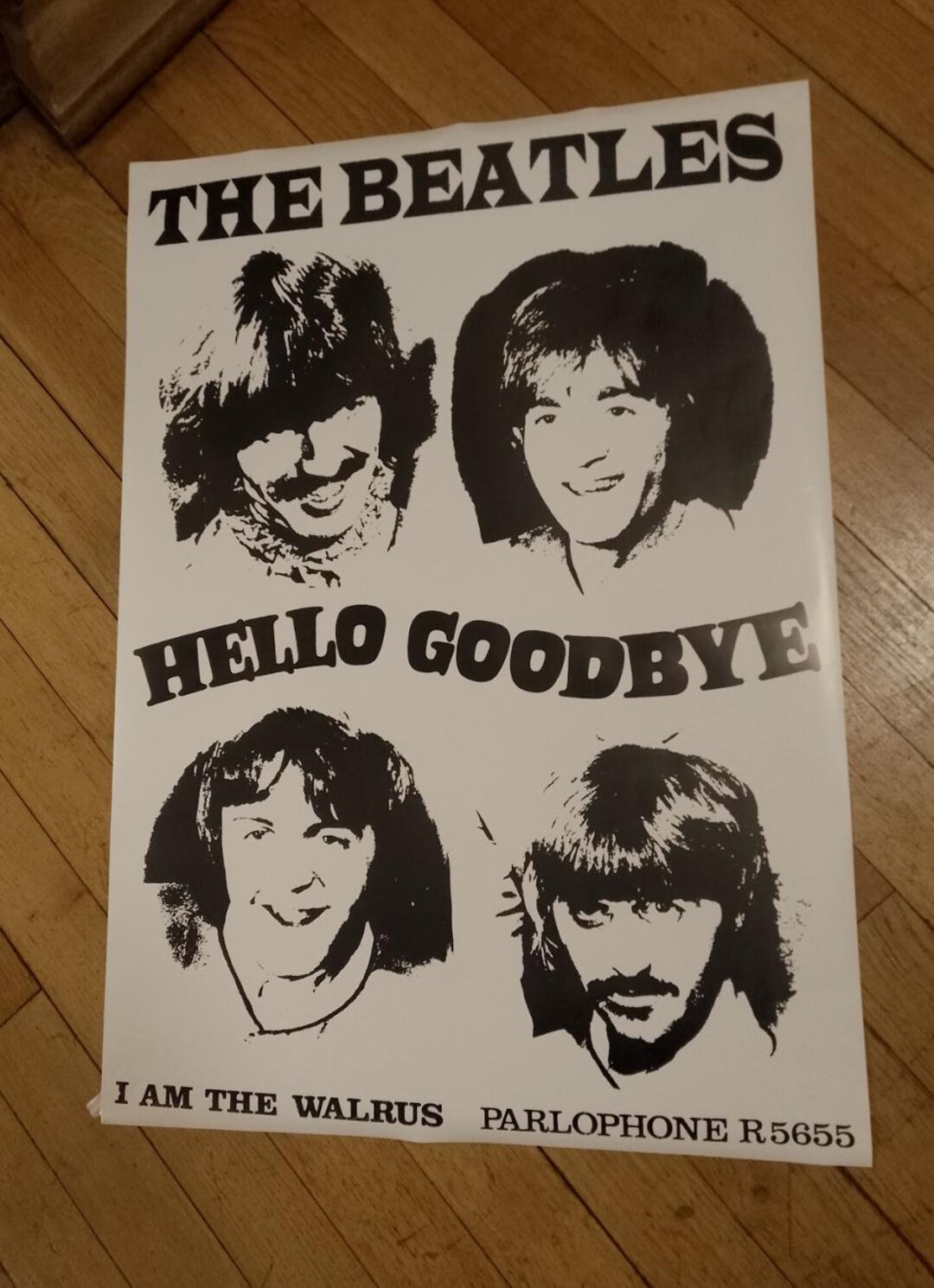 The Beatles hello Goodbye Promotional Poster - Etsy