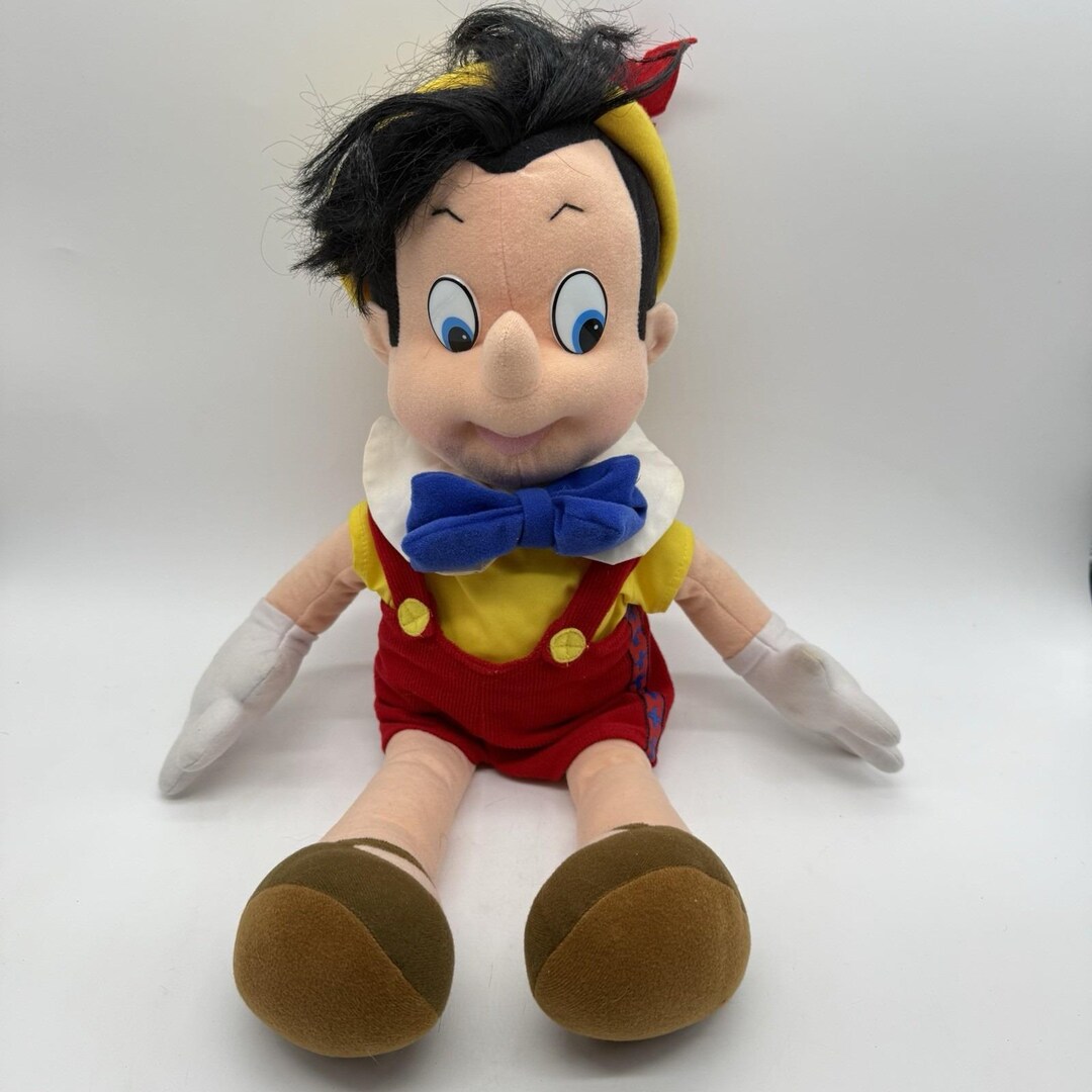 Mattel Disney Pinocchio Plush Toy Retired Vintage 1992 Stuffed Animal ...