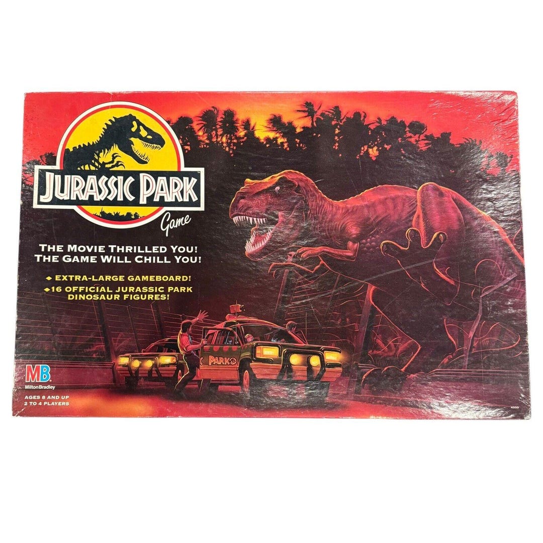 Milton Bradley Jurassic Park Vintage Board Game 1992 Incomplete ...