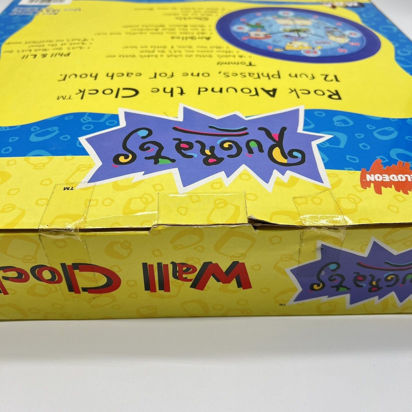 MGA Nickelodeon Rugrats Rock Around the Wall Clock Viacom 12 Phrases ...