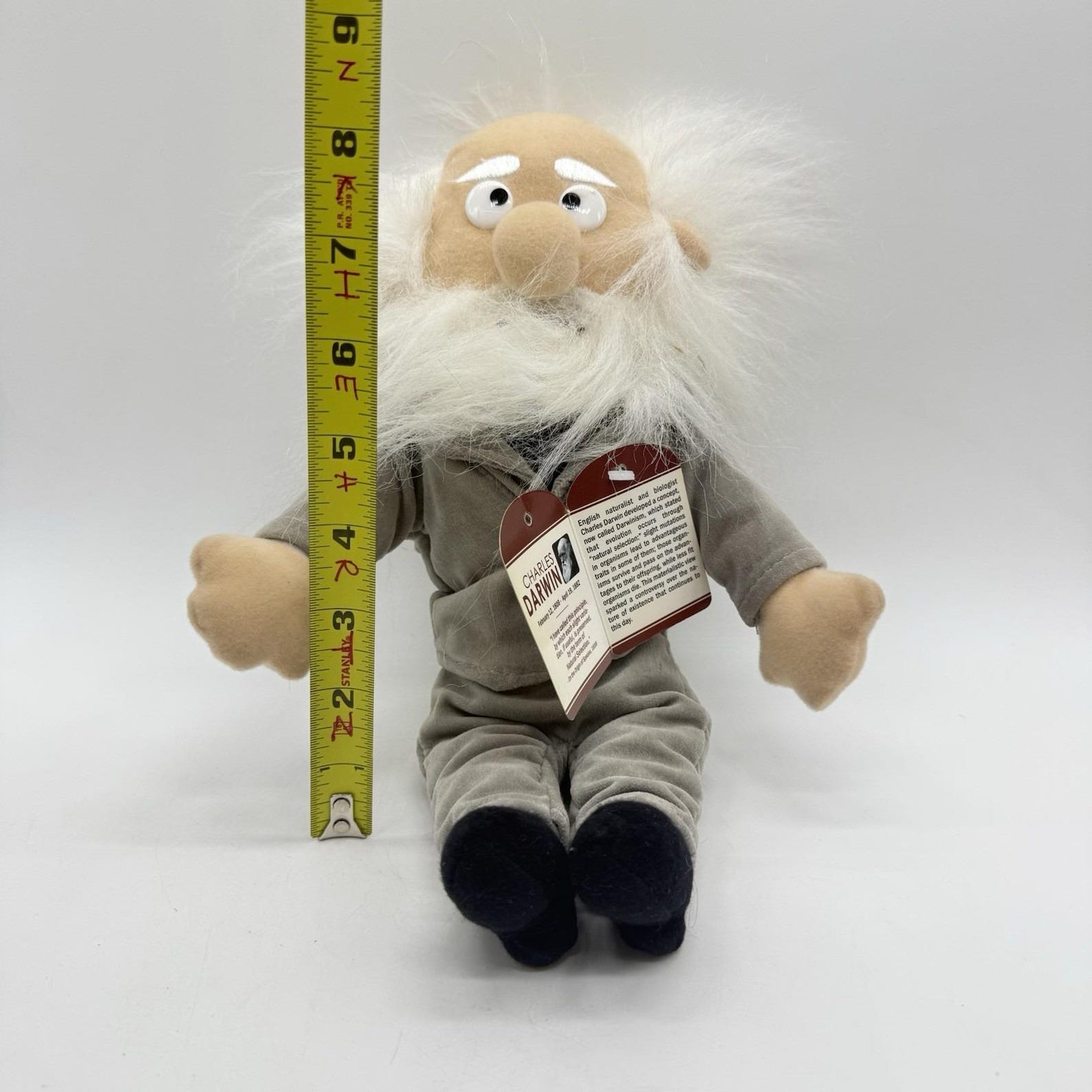 Charles Darwin Little Thinkers Plush Doll Unemployed Philosophers 2004 ...