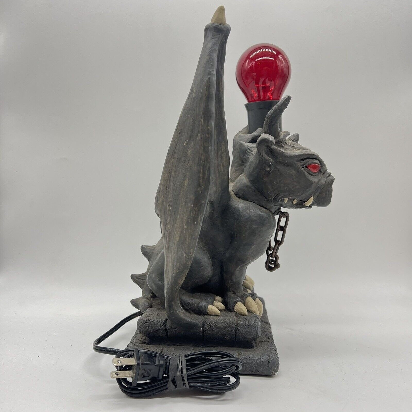 Gothic Winged Gargoyle Statue Lamp 12” Light Halloween Decor Prototype ...
