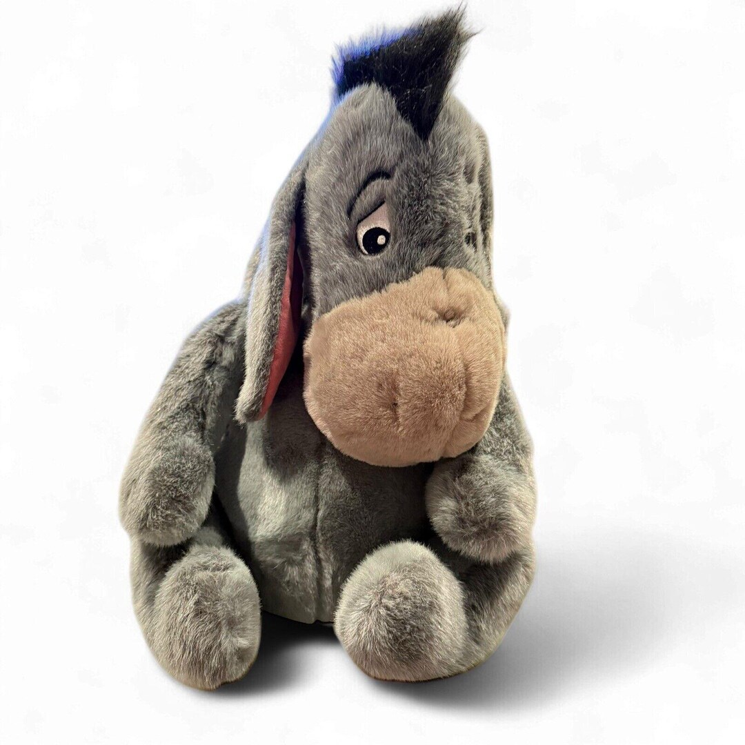 Disney Store Eeyore Large Jumbo Stuffed Animal Plush W Detachable Tale ...