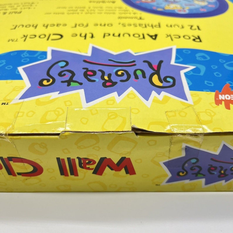 MGA Nickelodeon Rugrats Rock Around the Wall Clock Viacom 12 Phrases ...