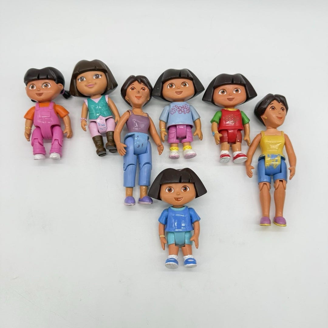 Nickelodeon Dora the Explorer Figure Toy Lot Mostly Vintage Mom Dora ...