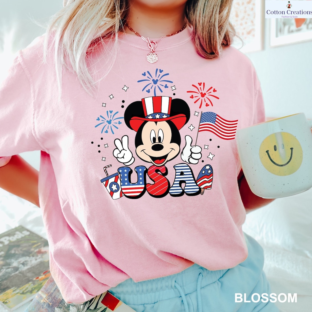 Mickey Mouse 4th of July Shirt, Disney Characters 4th of July, Disney ...