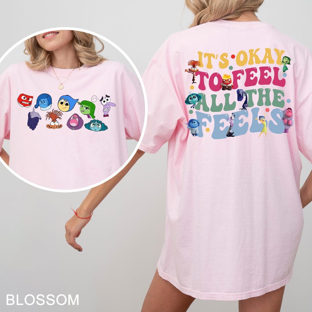 Double Side Inside Out Shirt, Inside Out Feelings, Pixar Shirt, Inside ...