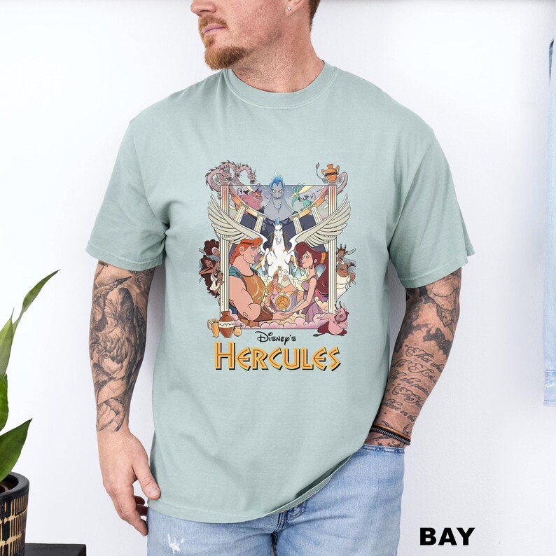 Vintage 90's Disney Hercules Shirt, Comfort Colors Shirt, Retro ...