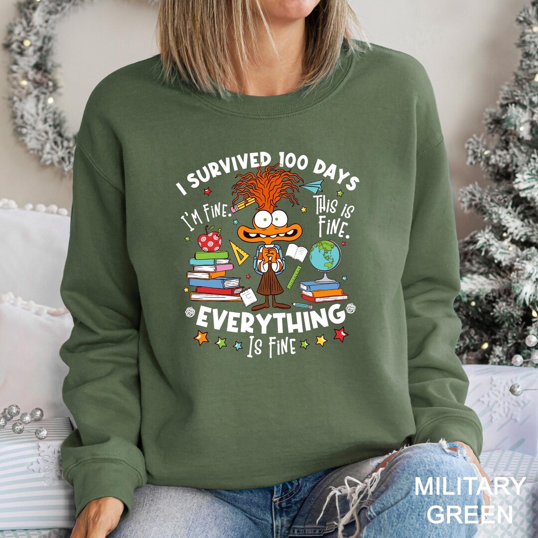 Inside Out Axiety Shirt, Inside Out School Shirt, Inside Out Sweatshirt ...