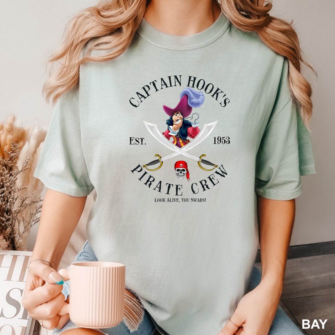 Disney Captain Hook, Captain Hooks Shirt, Disney Cruise Shirts, Disney ...