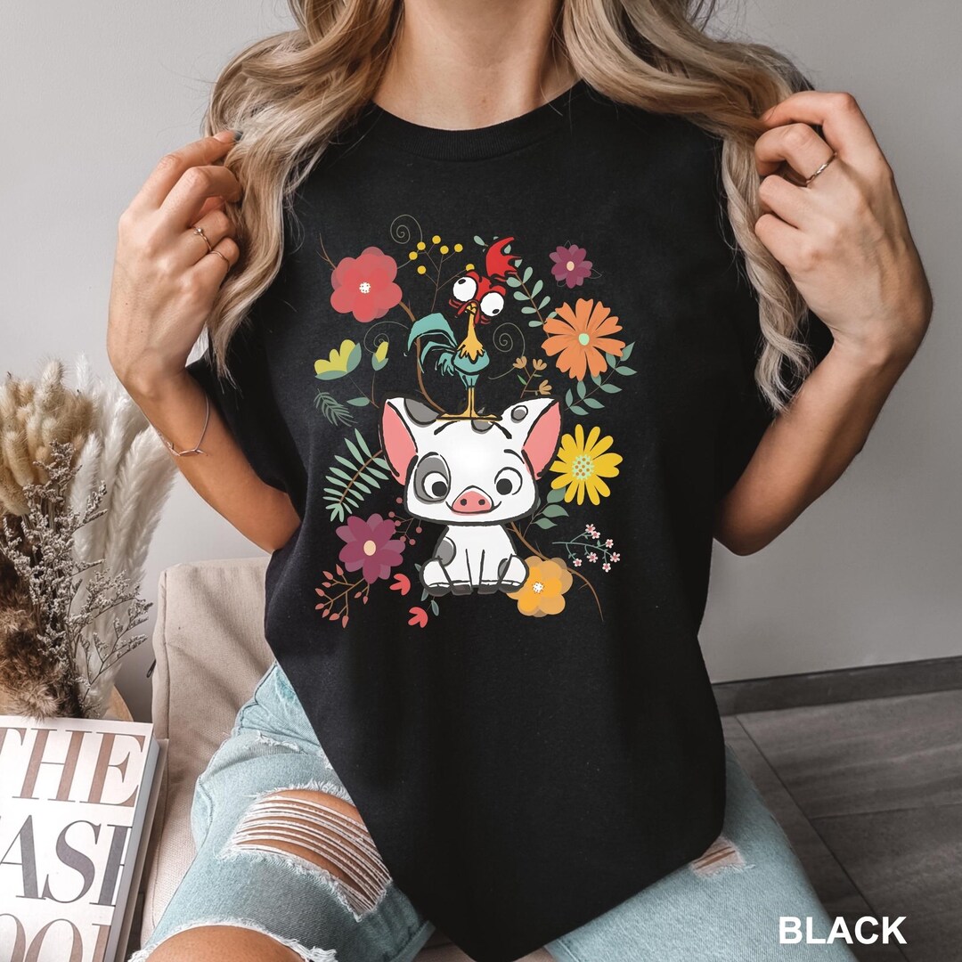 Disney Moana Shirts, Moana Pua Hei Hei Shirt, Floral Moana Shirt ...