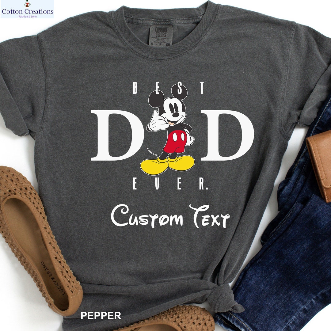 Mickey Mouse Dad Shirt, Custom Mickey Dad Shirt, Mickey Best Dad Ever ...
