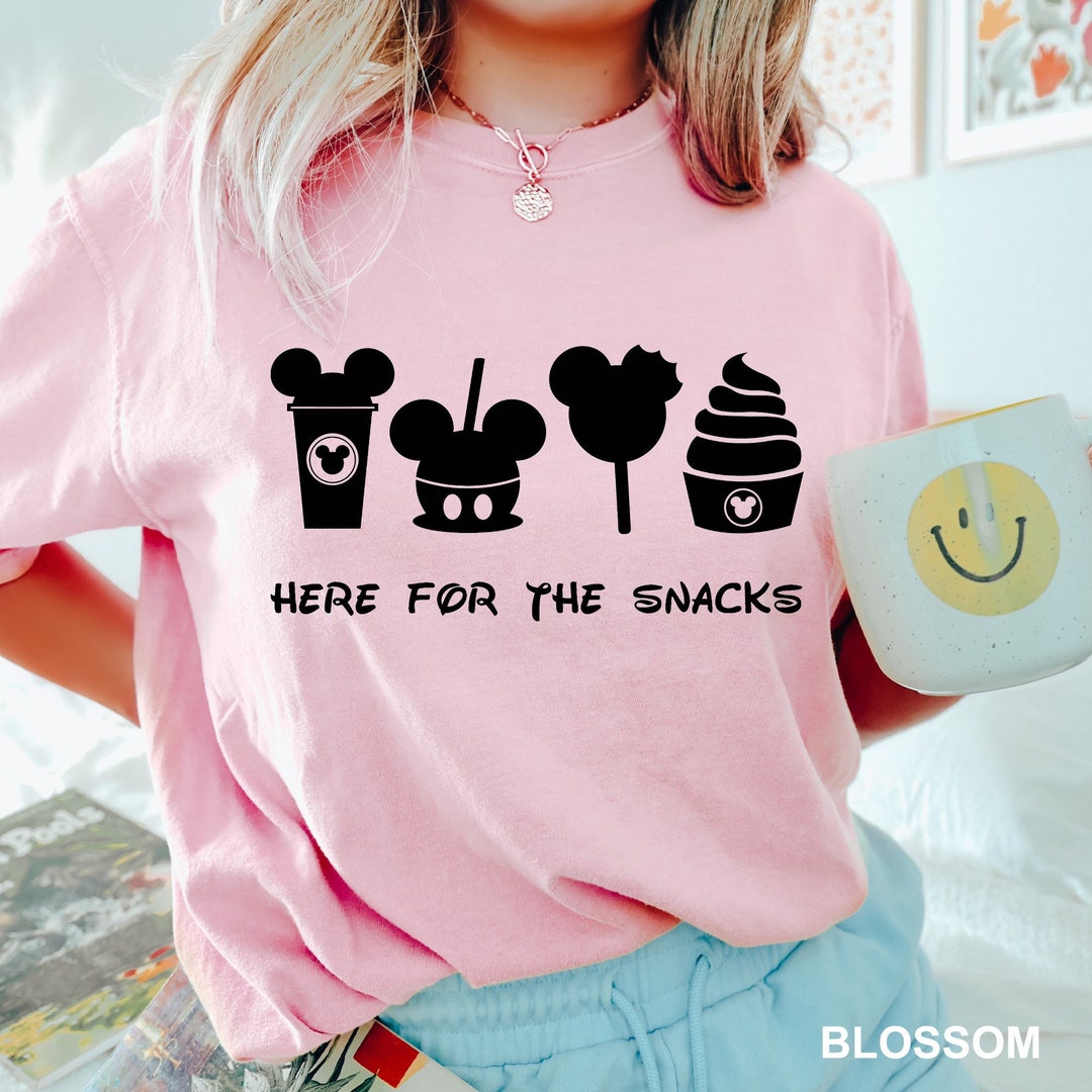 Disney Shirts With Snacks, Mickey Mouse Shirt, Disneyland Snacks ...
