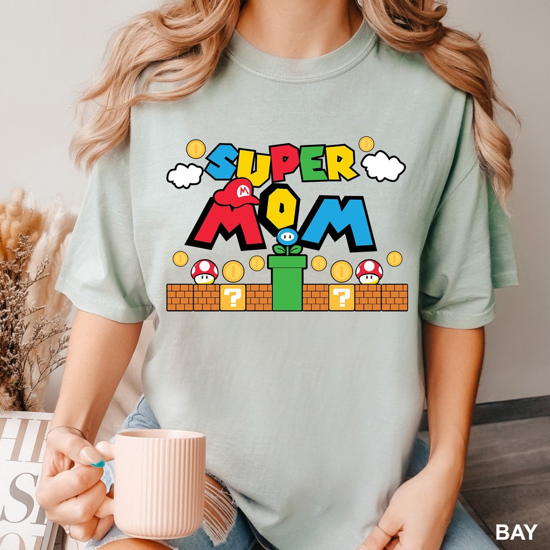 Custom Super Mario,super Mario Dad Mom Shirt, Personalized Mario Shirt ...