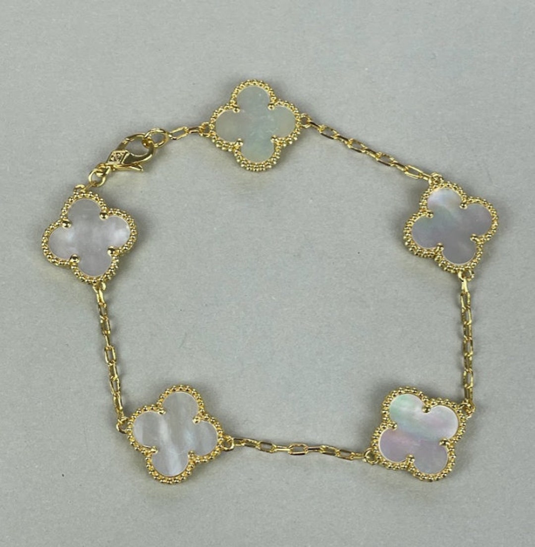 Vintage Solid Van Cleef Yellow Gold Bracelet 18K Prestine - Etsy