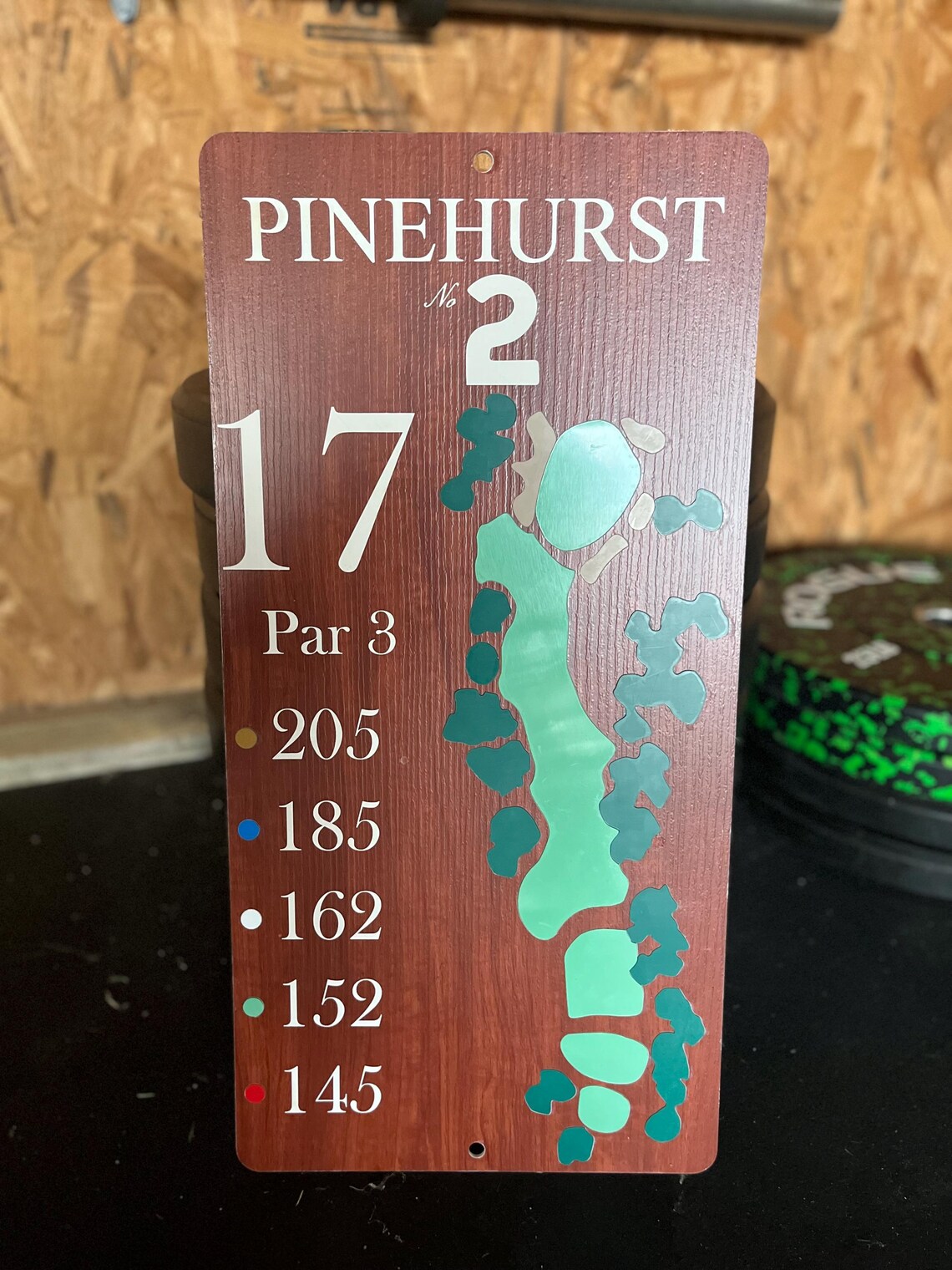 Golf Hole Sign - Any Hole - Any Course - Man Cave - Golf Simulator ...