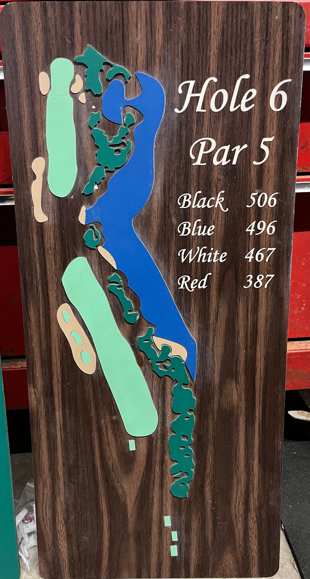 Golf Hole Sign Any Hole Any Course Man Cave Golf Simulator Wall Art - Etsy