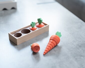Carrot Garden Layered Fidget Toy STL File for 3D Printing - Etsy