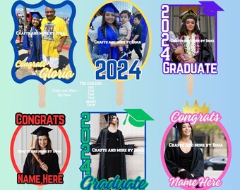 Editable Graduation Fan Template - Etsy UK