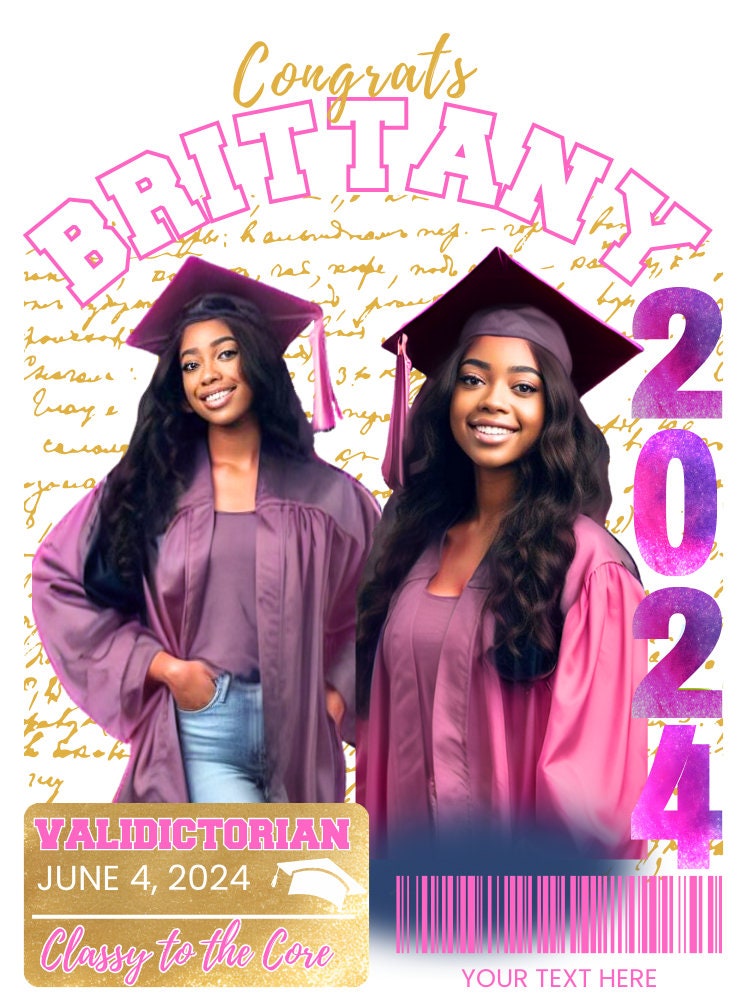 7 Editable Graduation Templates #2 - Etsy