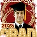 Editable Maroon and Gold 2025 Grad Bundle - Etsy