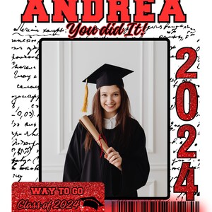 4 Editable Graduation Templates - Etsy