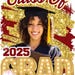 Editable Maroon and Gold 2025 Grad Bundle - Etsy