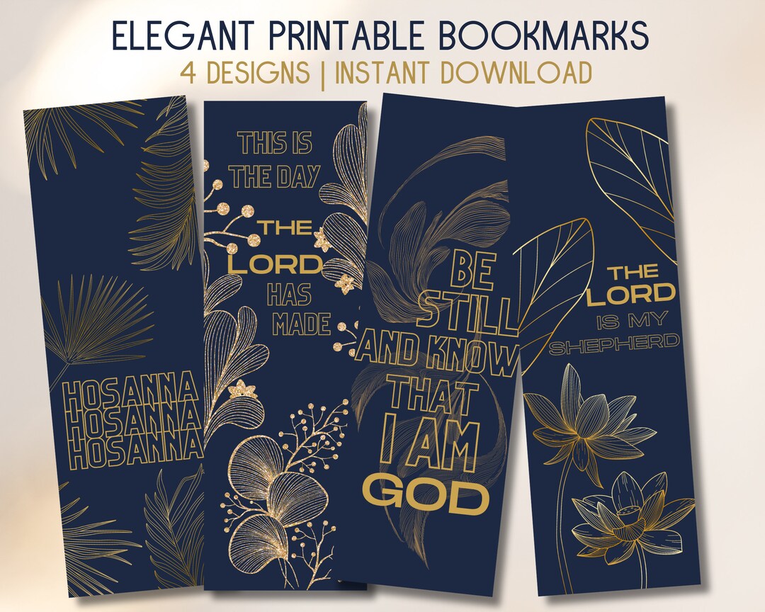 Bible Verse Printable Bookmark, Gift for Christian, Religious Download ...