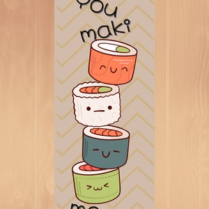 Cute Printable Bookmark, Kawaii Printable Art, Instant Download ...