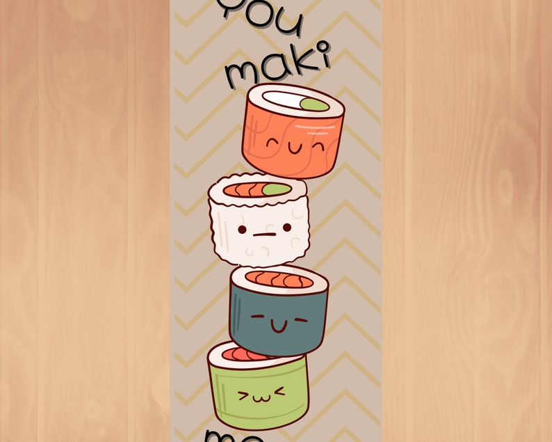 Cute Printable Bookmark, Kawaii Printable Art, Instant Download ...