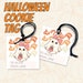 Halloween Cookie Gift Tag Printable, Cute Retro Halloween Ghost, Trick ...