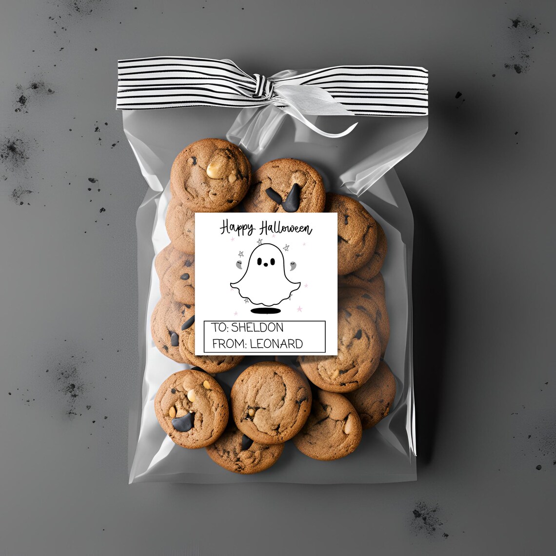 Halloween Class Gift, Minimalist Boo Tag, Teen Halloween Treat Tag ...