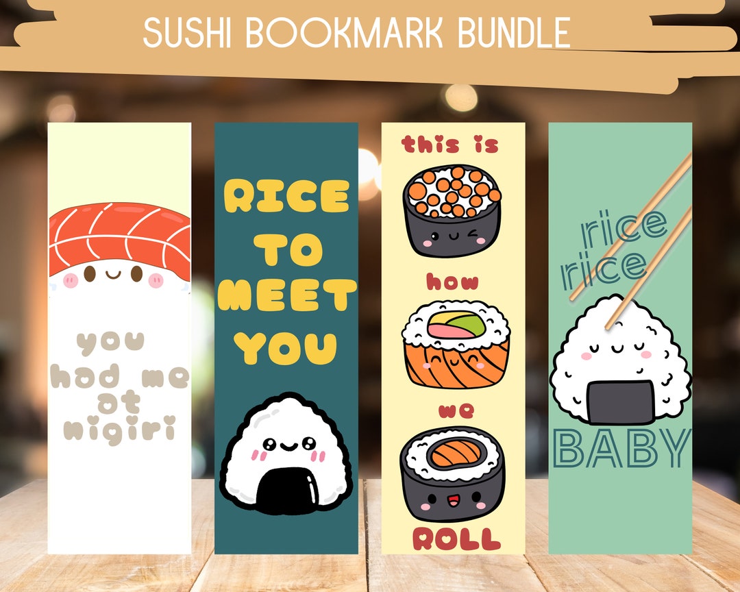 Cute Printable Bookmark, Kawaii Printable Art, Instant Download ...