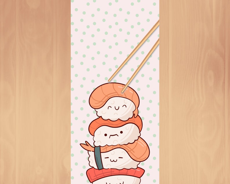 Cute Printable Bookmark, Kawaii Printable Art, Instant Download ...