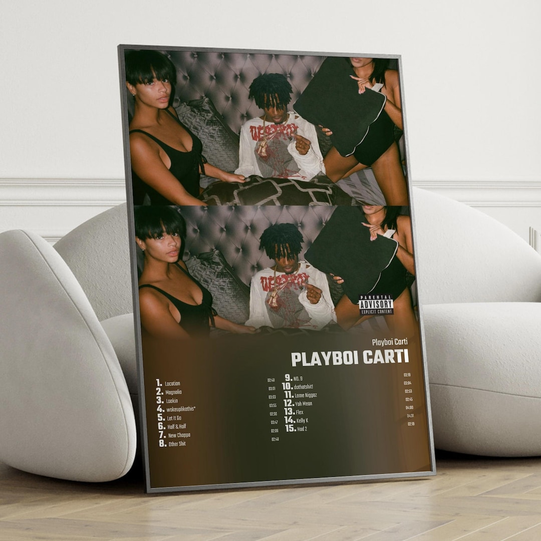 Playboi Carti Playboi Carti Album Cover Poster Wall Art, Playboi Carti, Playboi Carti - Etsy