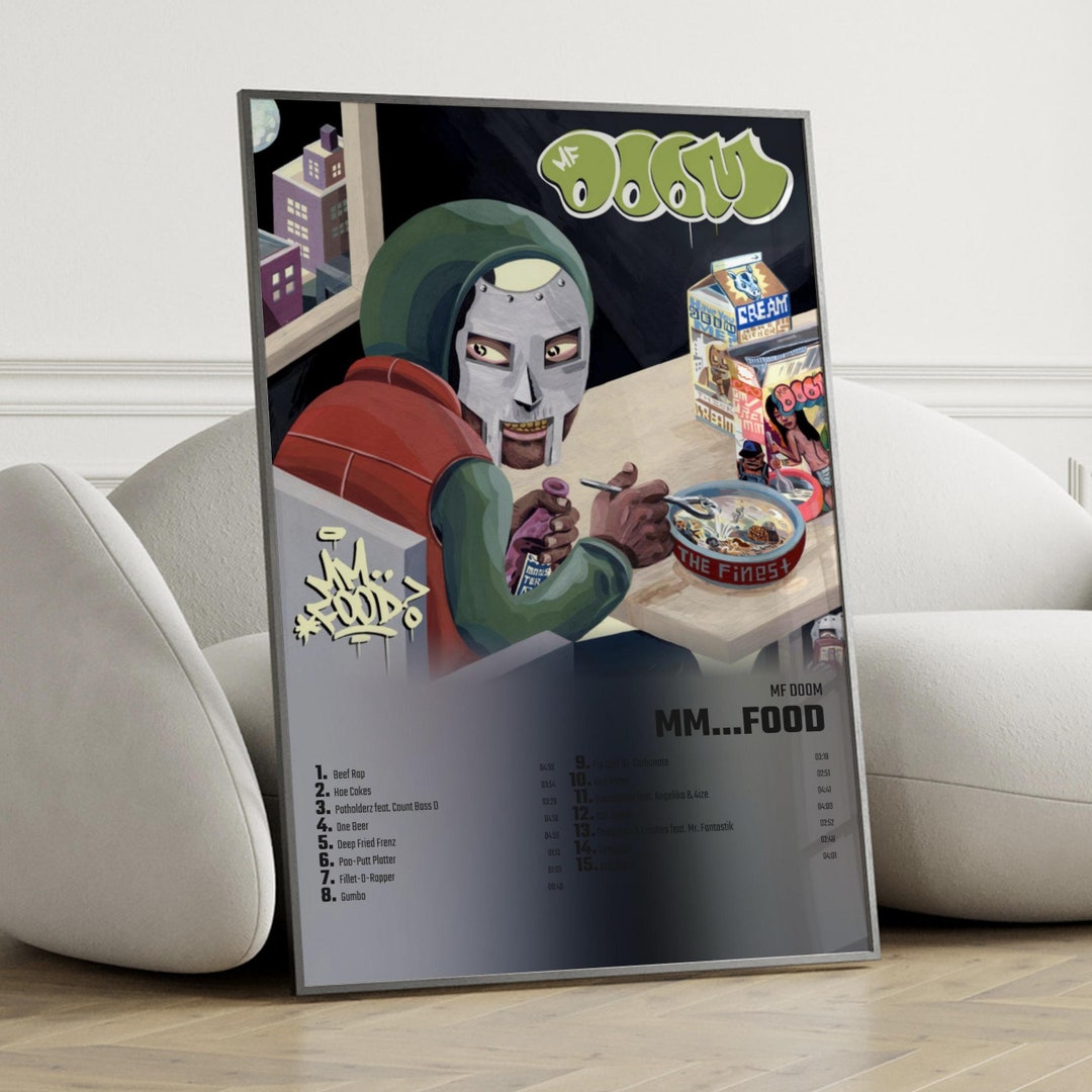 Mf Doom Mm..food Album Cover Poster, Wall Art, MF DOOM, Mmfood - Etsy