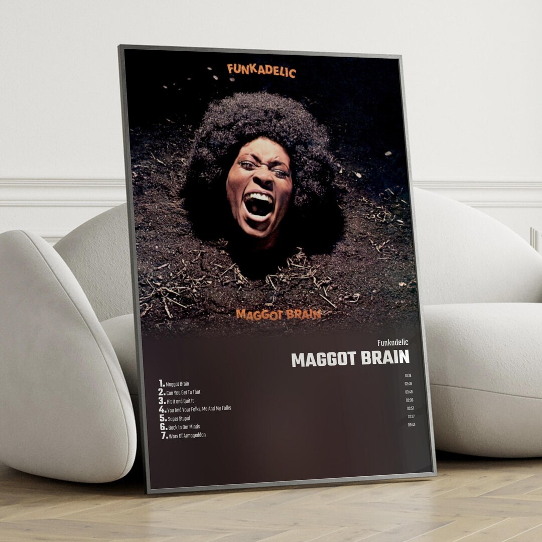 Funkadelic Maggot Brain Album Cover Poster Wall Art, Funkadelic, Maggot ...